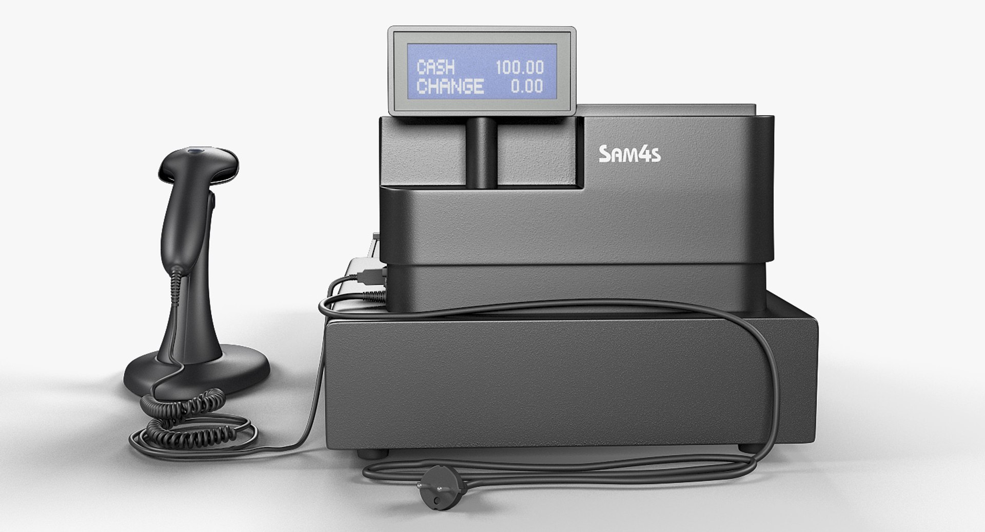 3D Model Cash Register Sam4s - TurboSquid 1206072