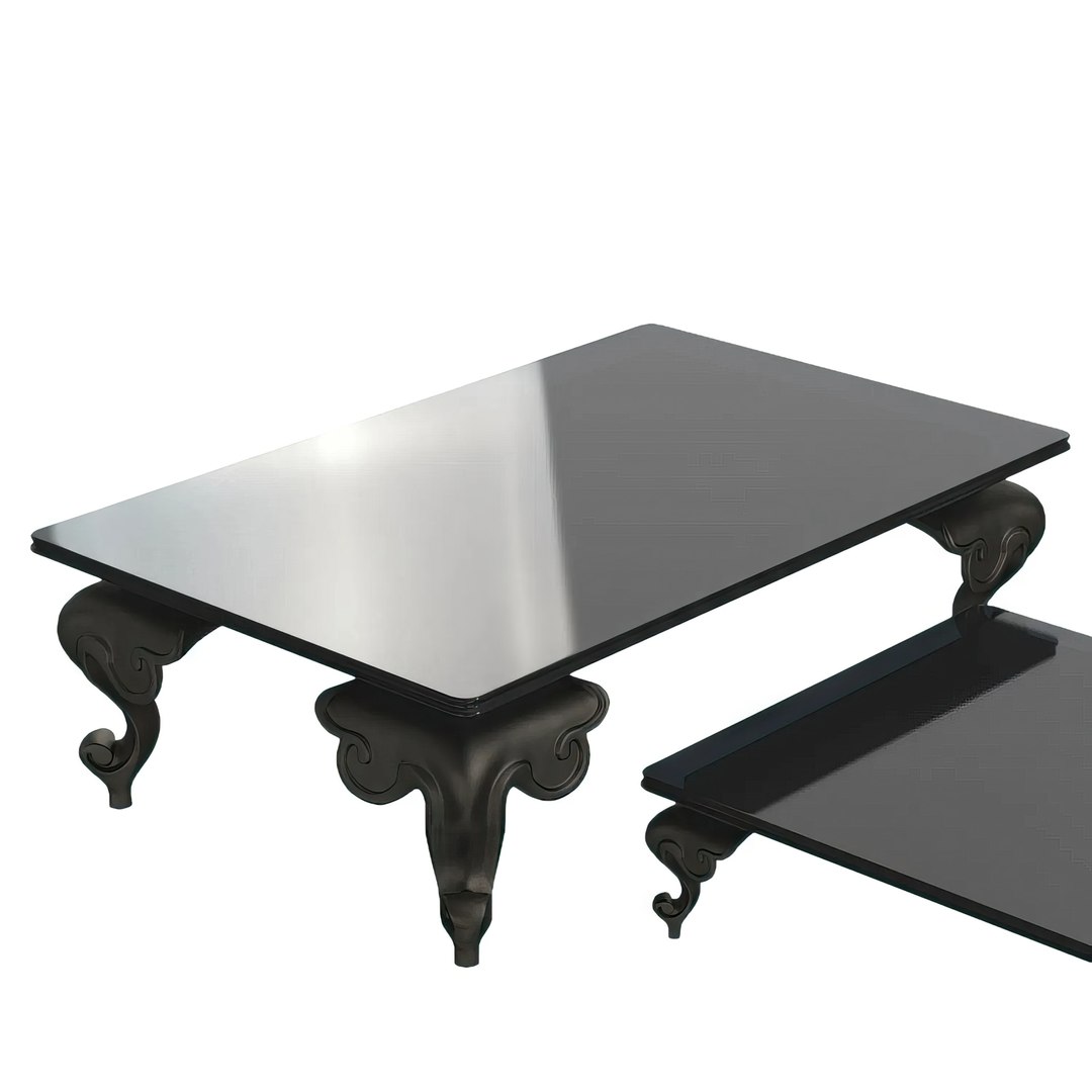 George Rectangular Marble Coffee Table 3D Model - TurboSquid 2160092