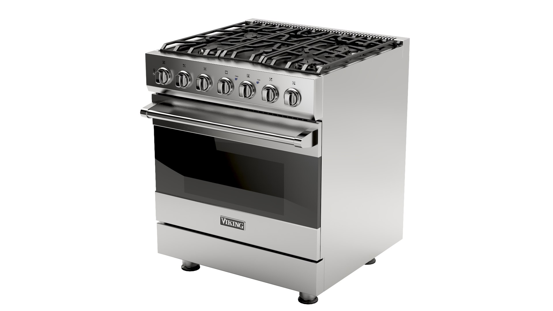 3D Viking 30 Self-Cleaning Dual Fuel Range Model - TurboSquid 2125860