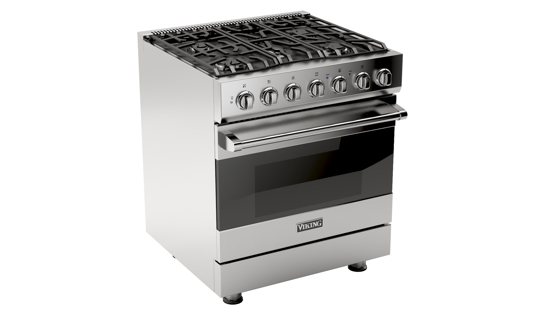 3D Viking 30 Self-Cleaning Dual Fuel Range Model - TurboSquid 2125860