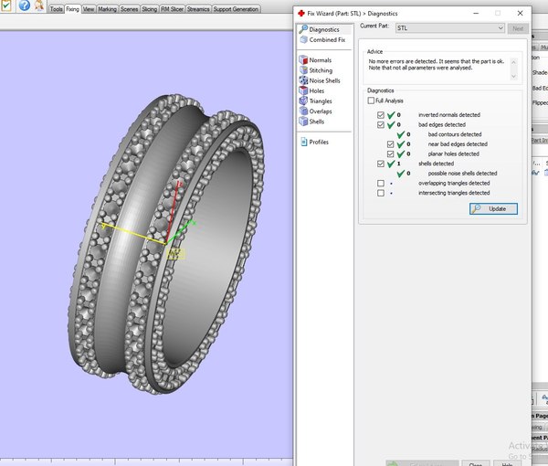 3D Wedding Ring Set Women Men Ring CAD Design-PSJM001V6 3D print model ...