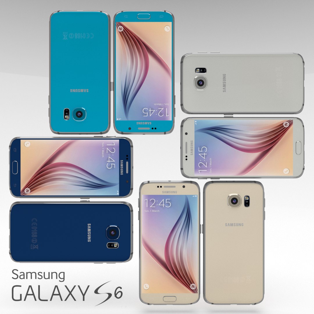 3d Pack Samsung Galaxy S6 Model