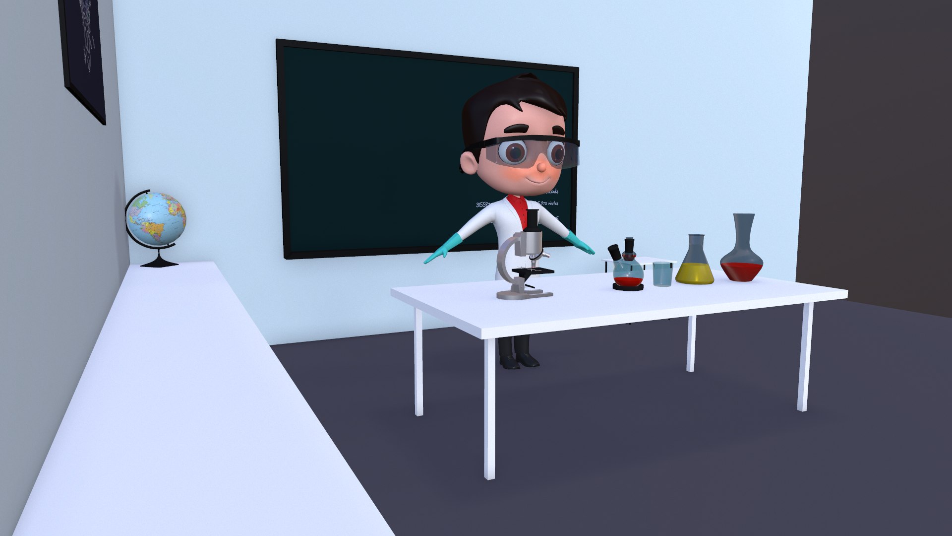 3D Model Low Poly Scientist Character - TurboSquid 1812485