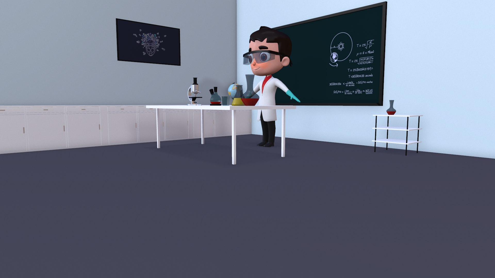 3D Model Low Poly Scientist Character - TurboSquid 1812485