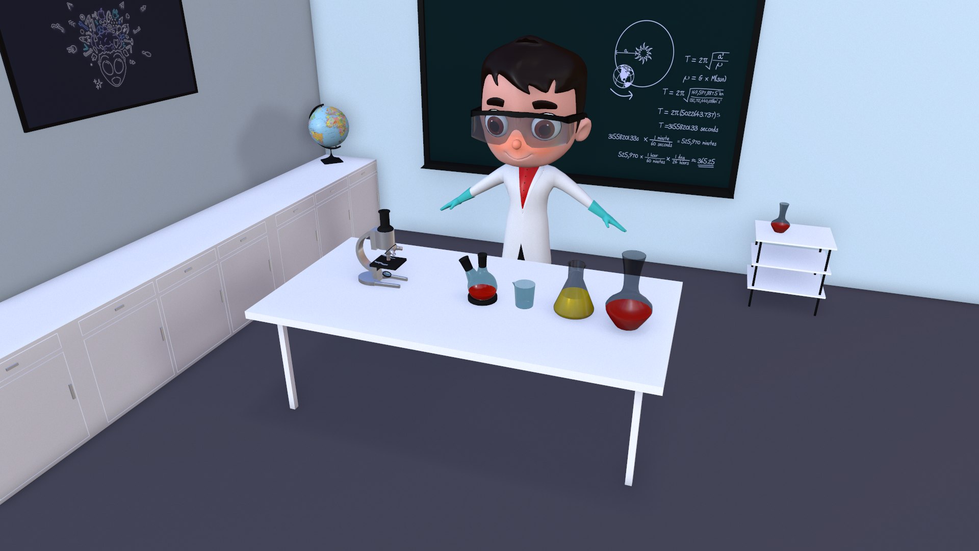 3D Model Low Poly Scientist Character - TurboSquid 1812485