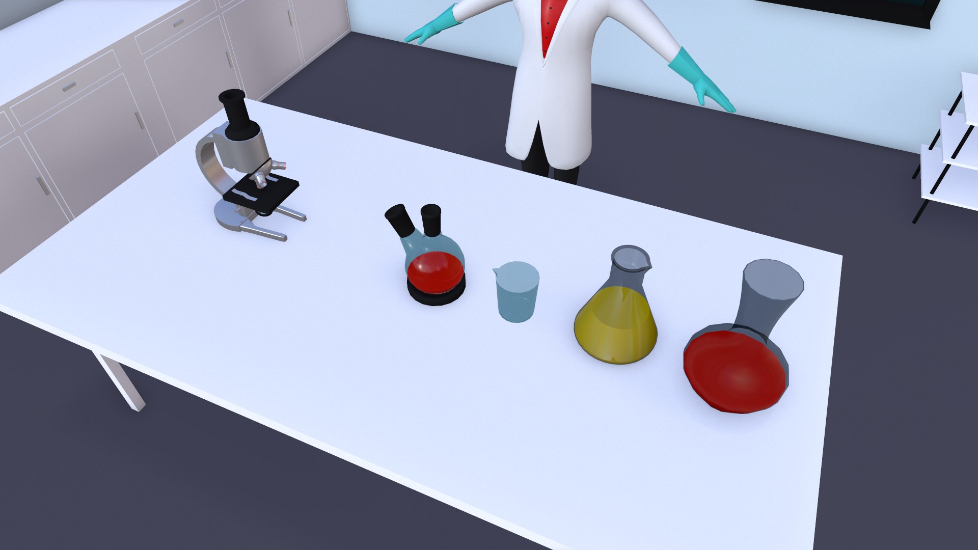 3D Model Low Poly Scientist Character - TurboSquid 1812485