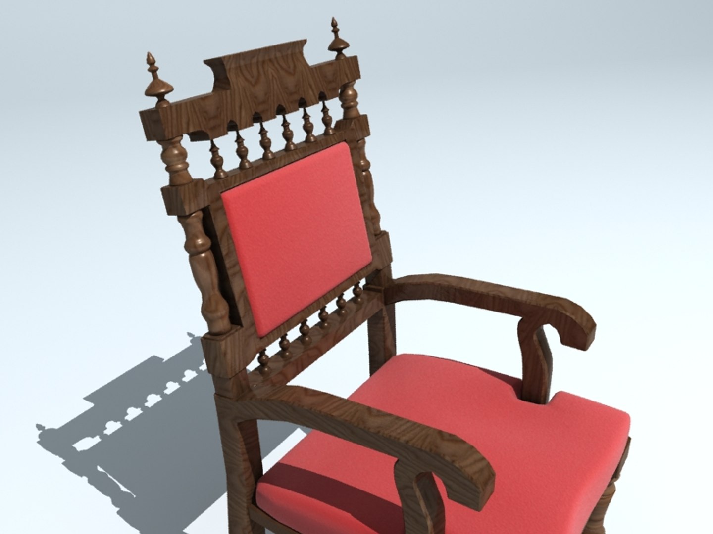 3ds Realistic Neo-romanian Chair