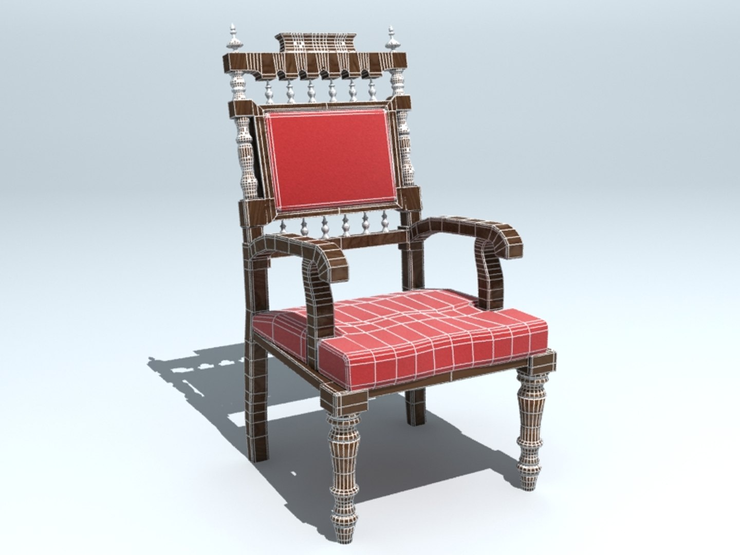 3ds Realistic Neo-romanian Chair