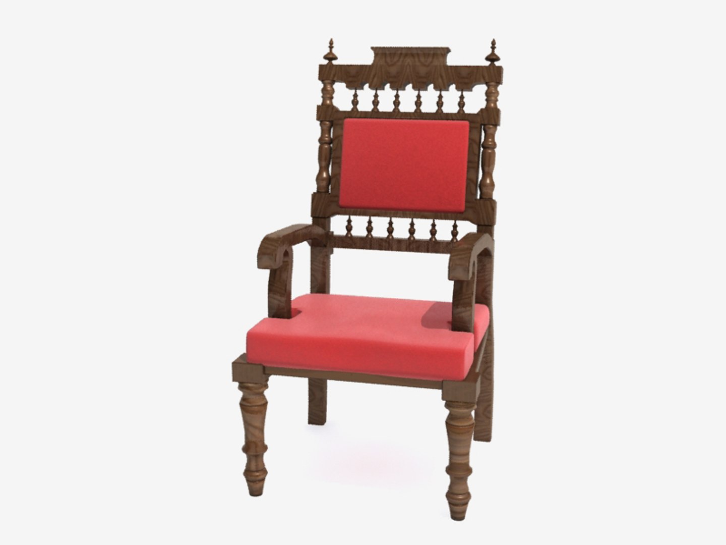 3ds Realistic Neo-romanian Chair