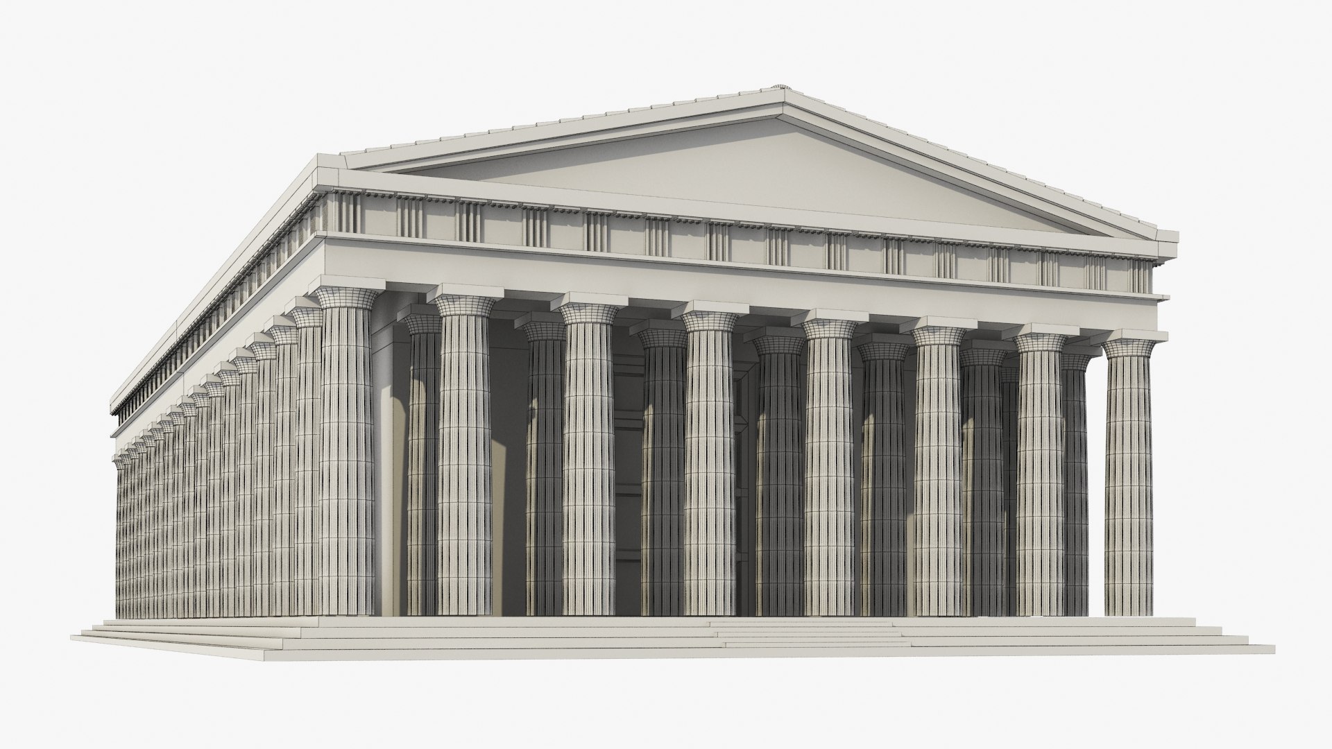 Temple Greek Parthenon 3D - TurboSquid 1678437
