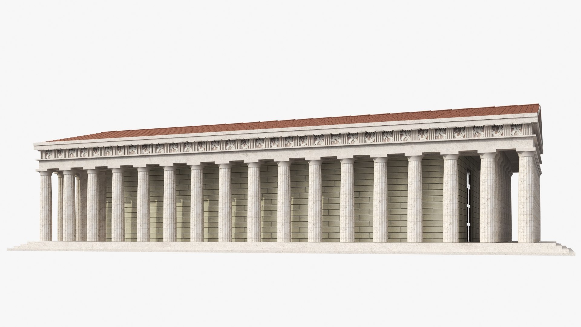 Temple Greek Parthenon 3D - TurboSquid 1678437