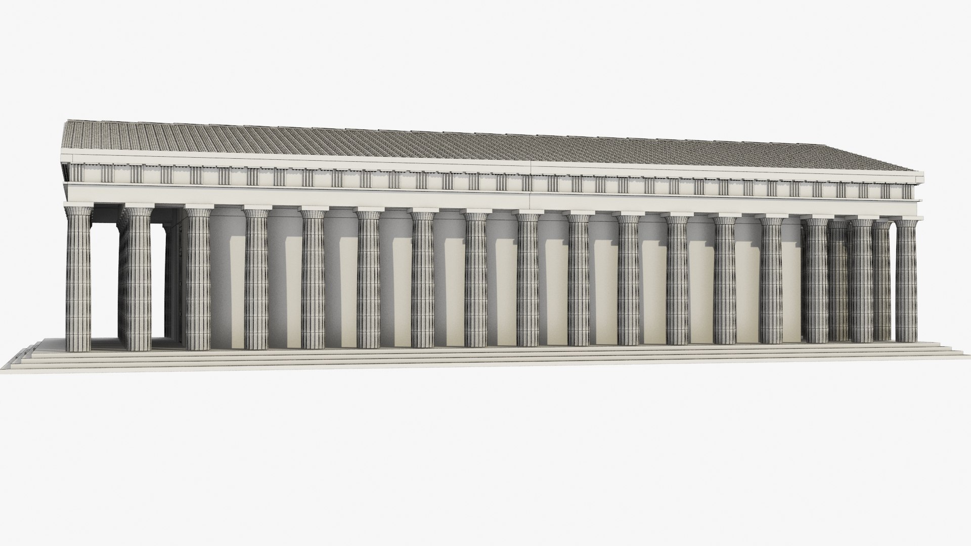 Temple Greek Parthenon 3D - TurboSquid 1678437