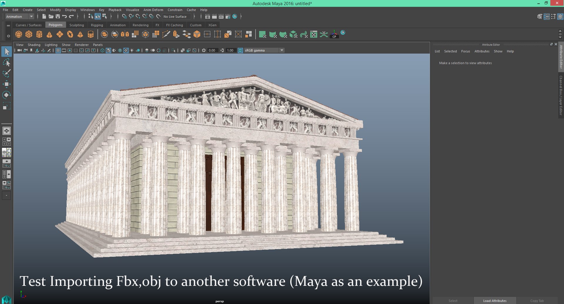 Temple Greek Parthenon 3D - TurboSquid 1678437