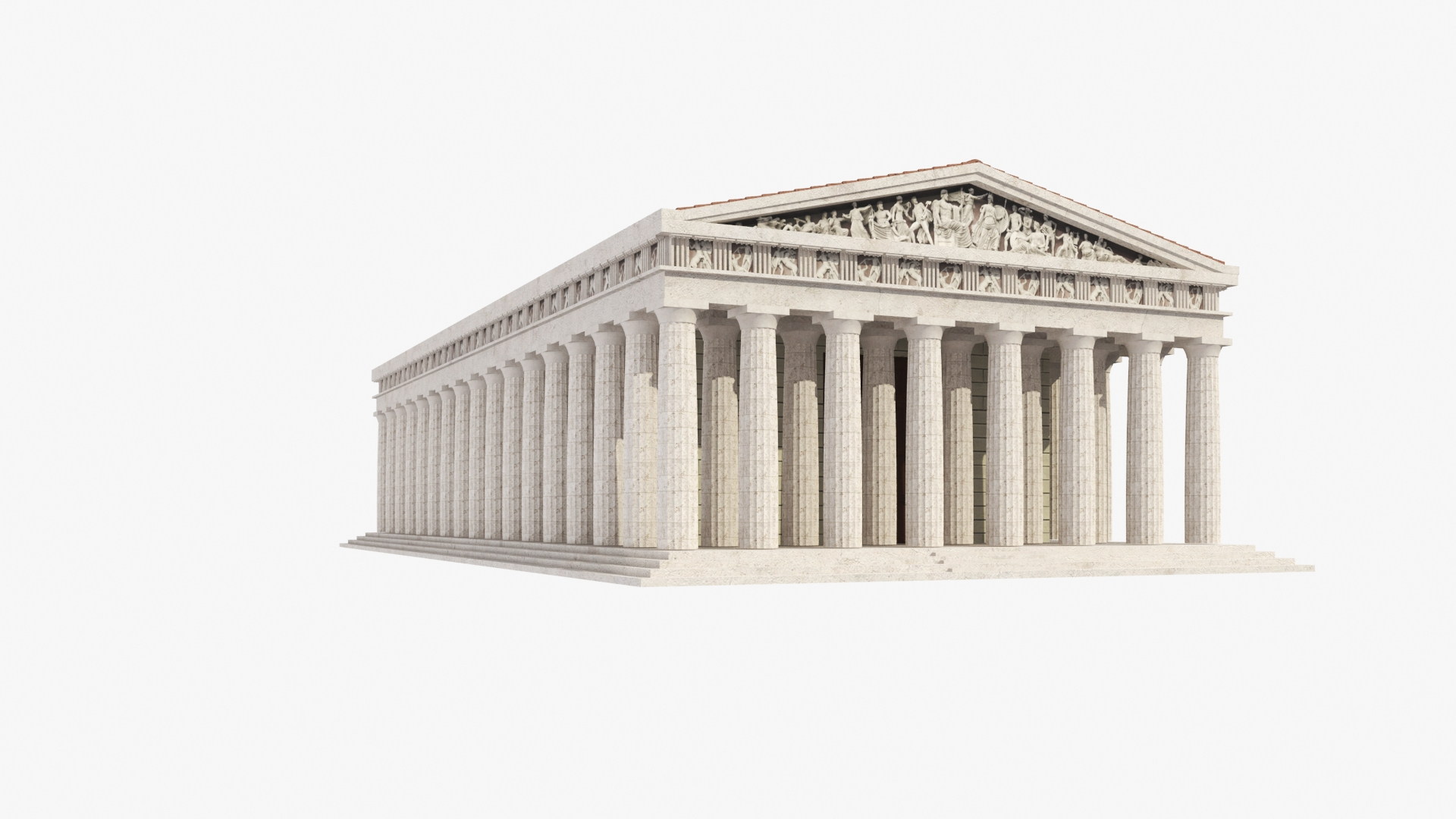Temple Greek Parthenon 3D - TurboSquid 1678437