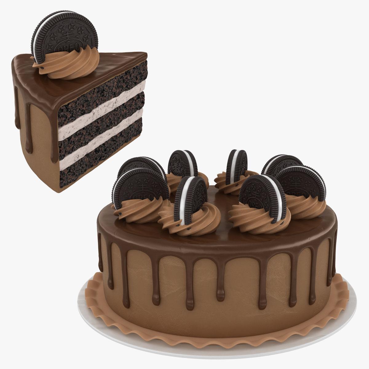 modelo 3d Oreo Cake Collection - TurboSquid 2074626