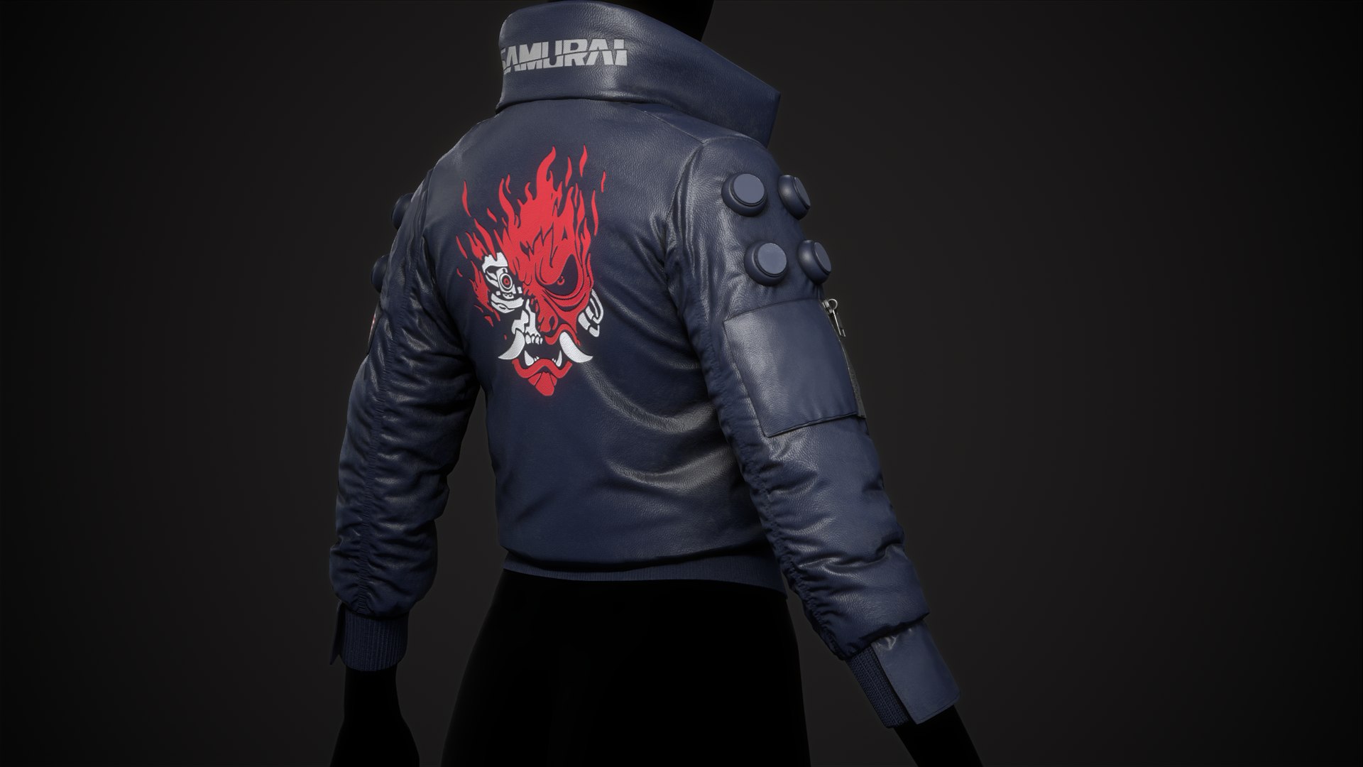 Cyberpunk 2077 Blue Jacket Model - TurboSquid 1890905