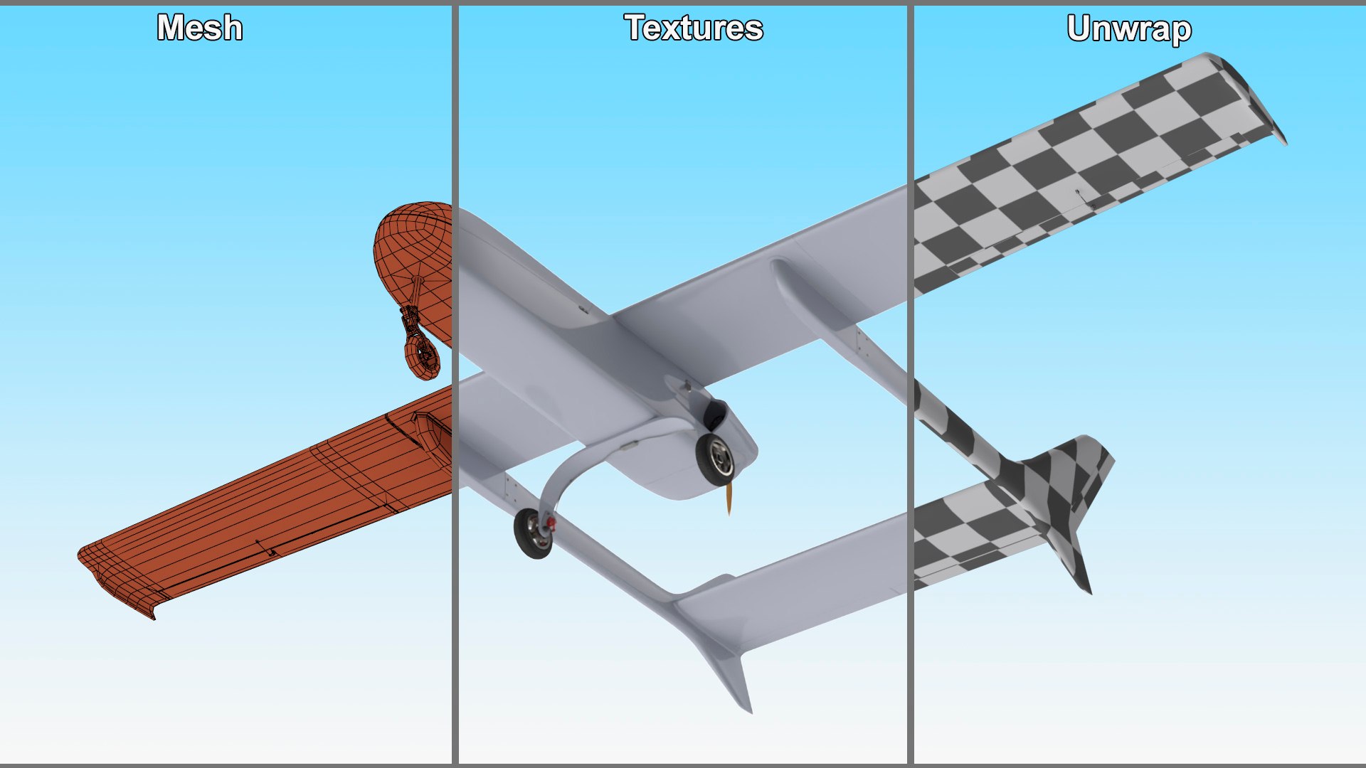 Mugin 5 UAV Rigged 3D - TurboSquid 2222436