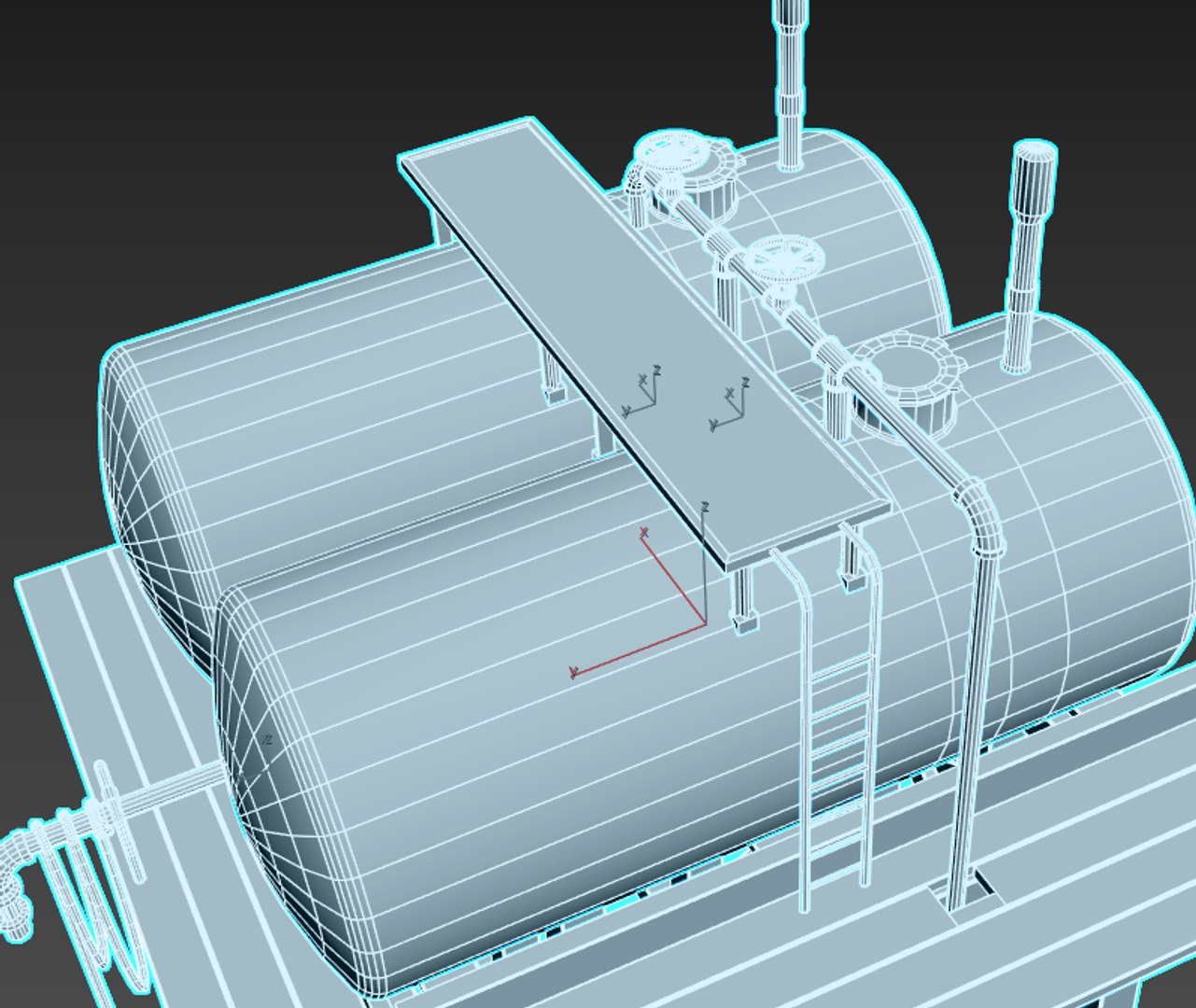 3D Wooden Oil Tanks Platform - TurboSquid 1717022