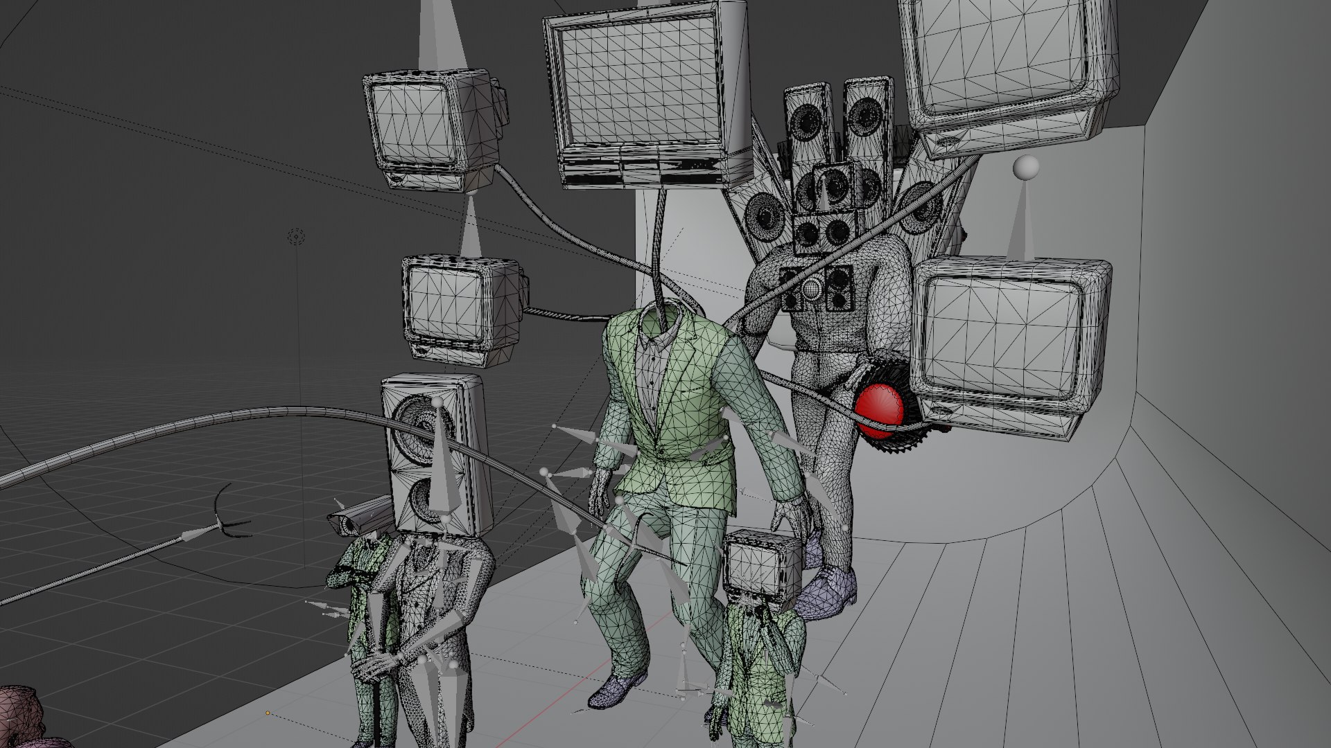 3D Skibidi Toilet Characters - TurboSquid 2089631