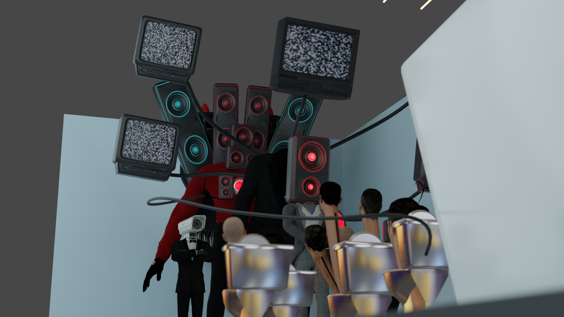 3D Skibidi Toilet Characters - TurboSquid 2089631