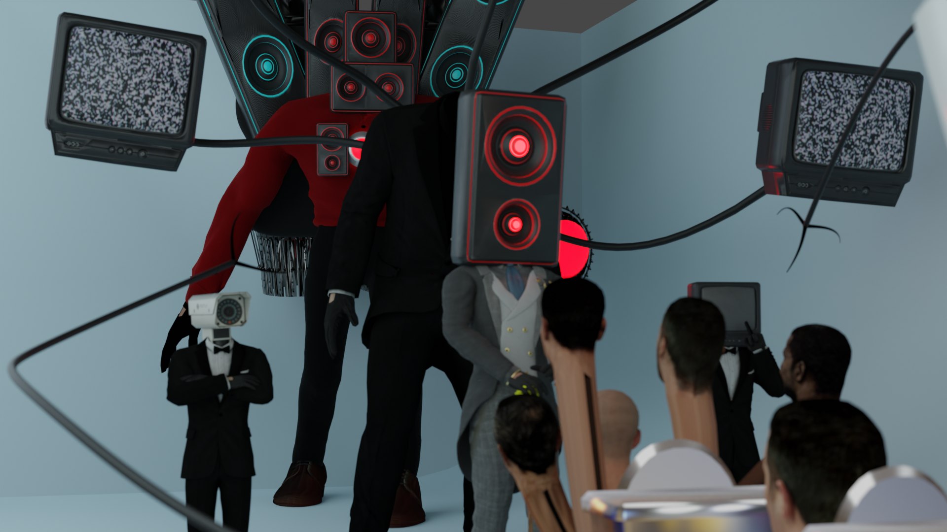 3D Skibidi Toilet Characters - TurboSquid 2089631