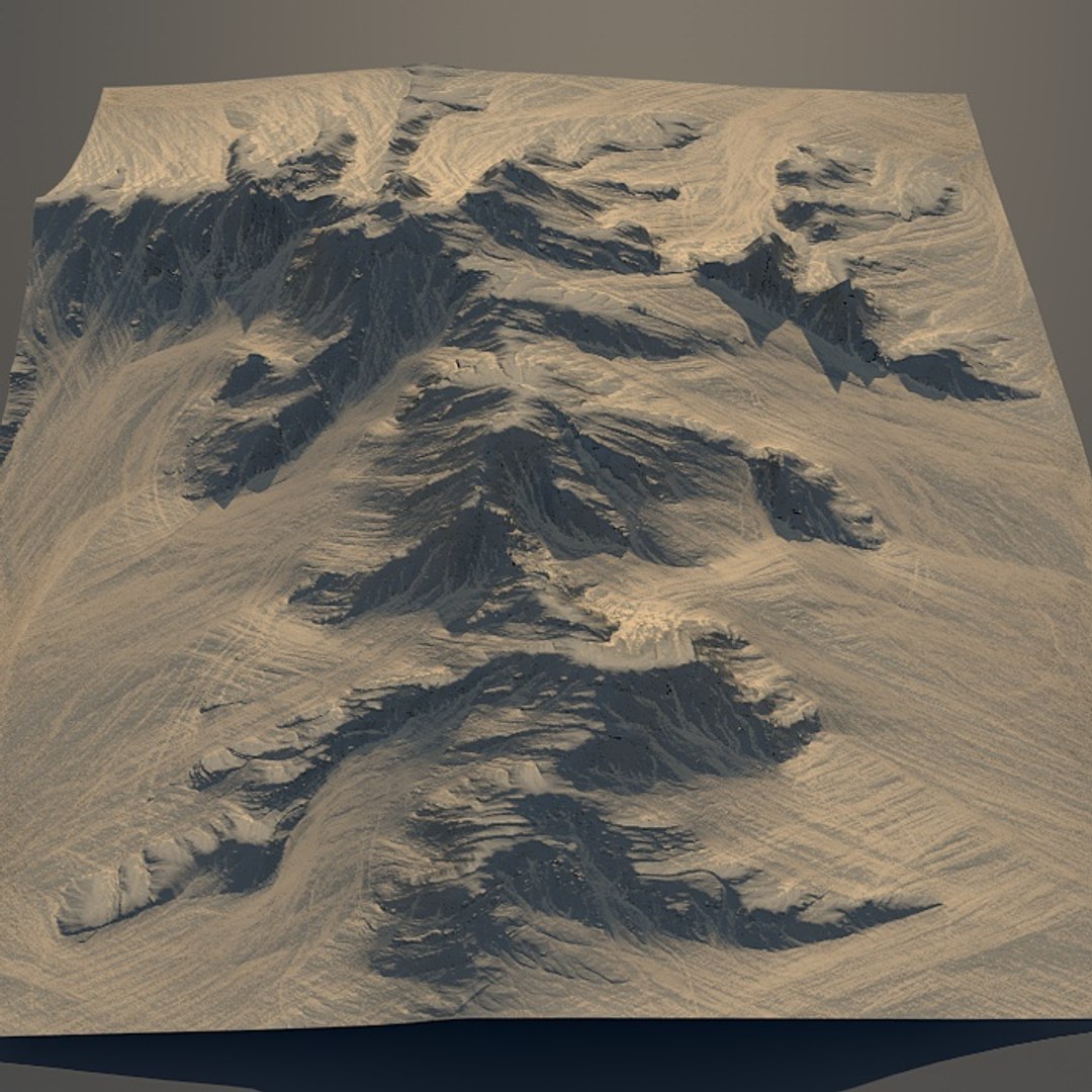 3d 3ds mountain maps terrain