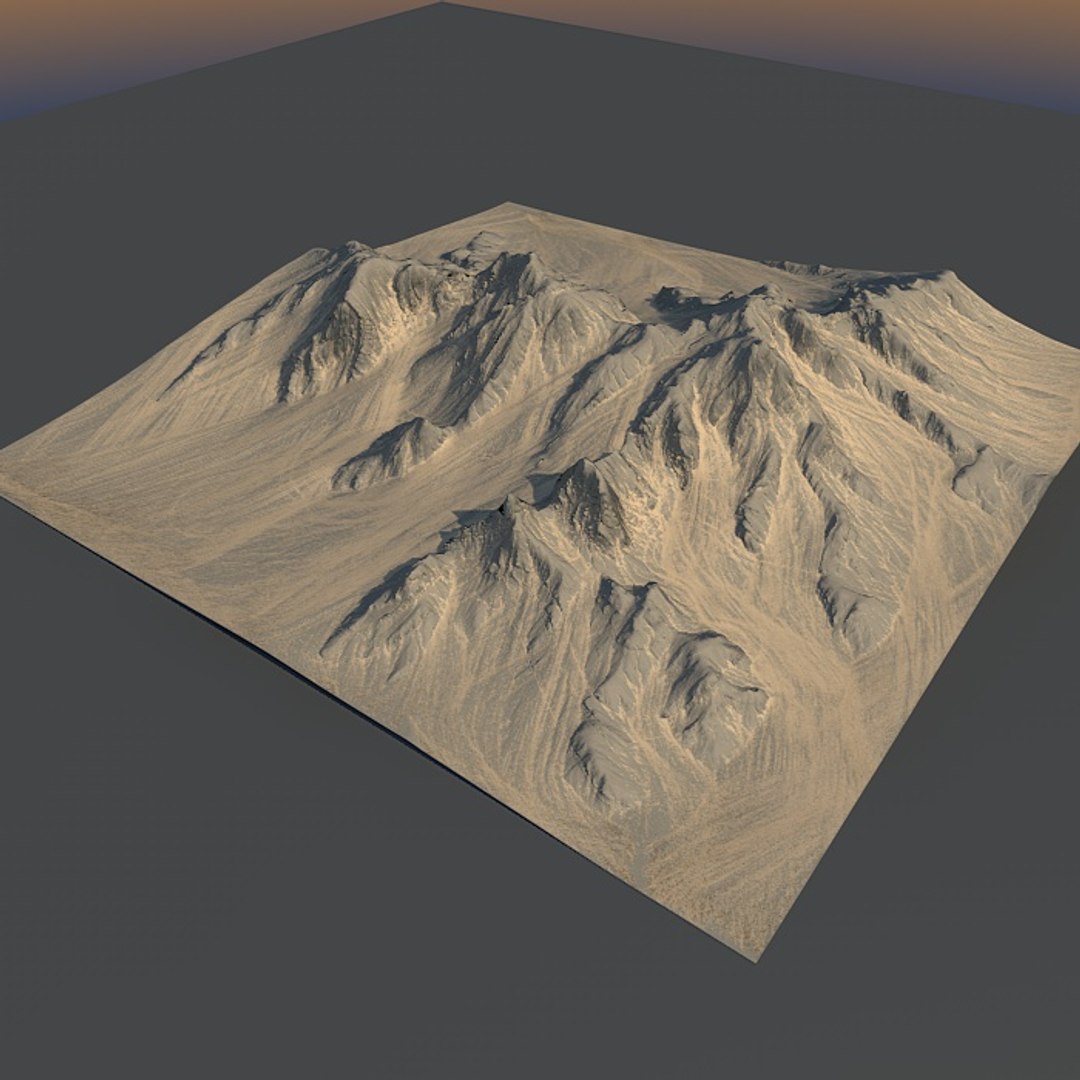 3d 3ds mountain maps terrain