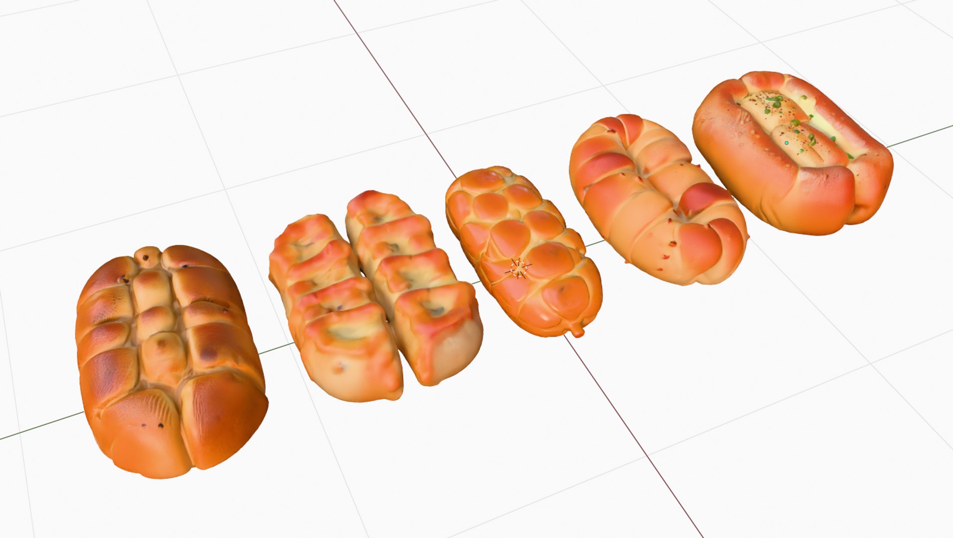 3D Loaves Of Bread - TurboSquid 2324769