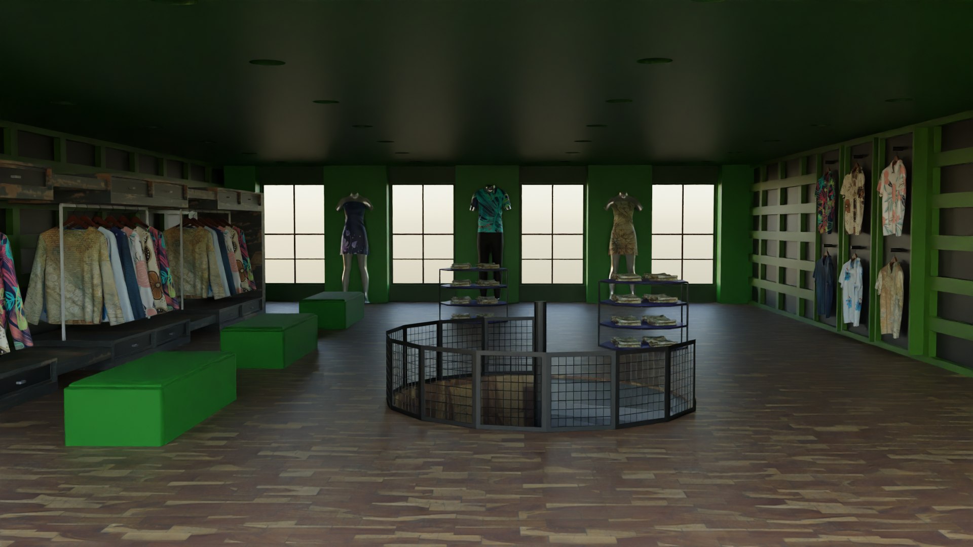 Clothing Store Interior Model - TurboSquid 2157402