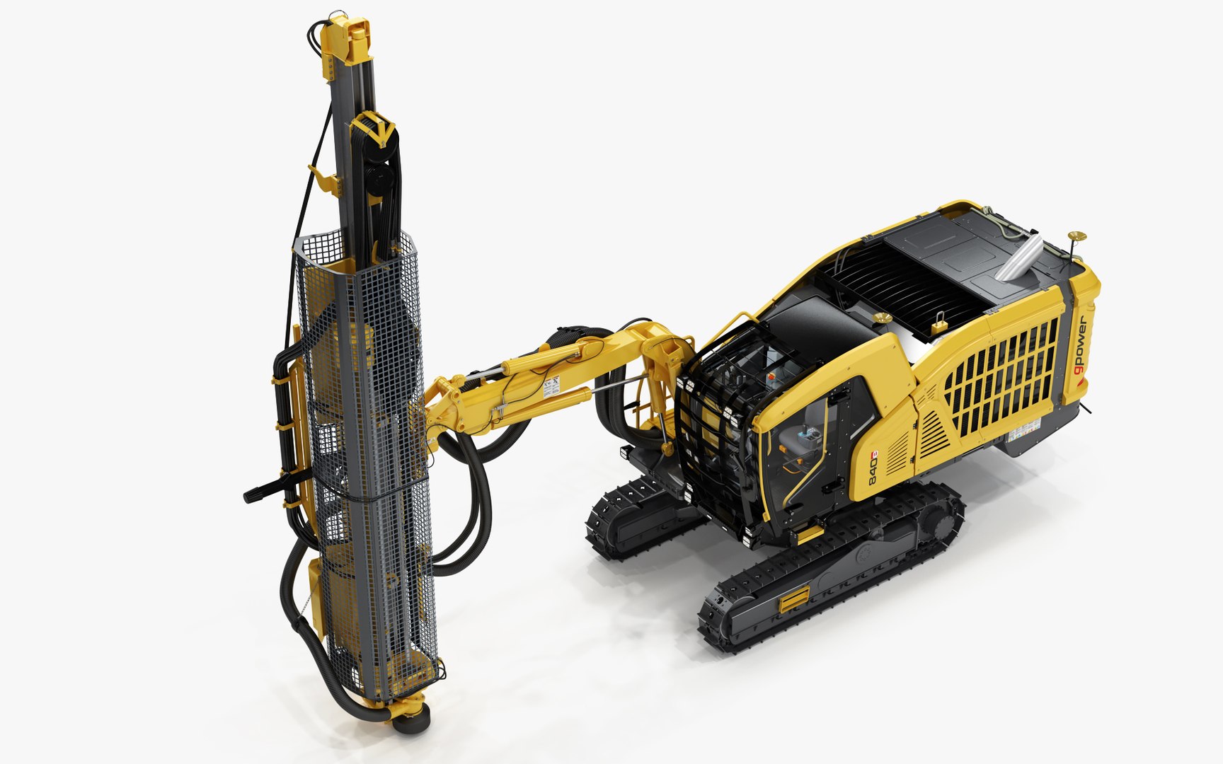 3D Surface Top Hammer Drill Rig model - TurboSquid 2094641