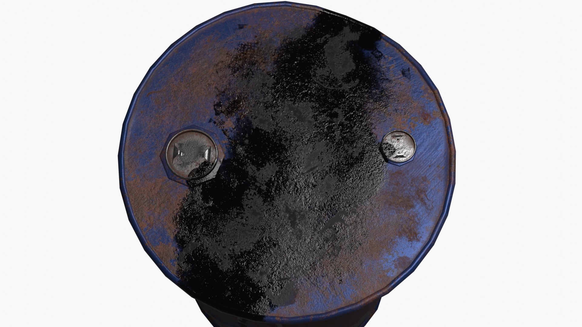 Oil Barrel Blue Leaking Clean 3D Model - TurboSquid 2041445