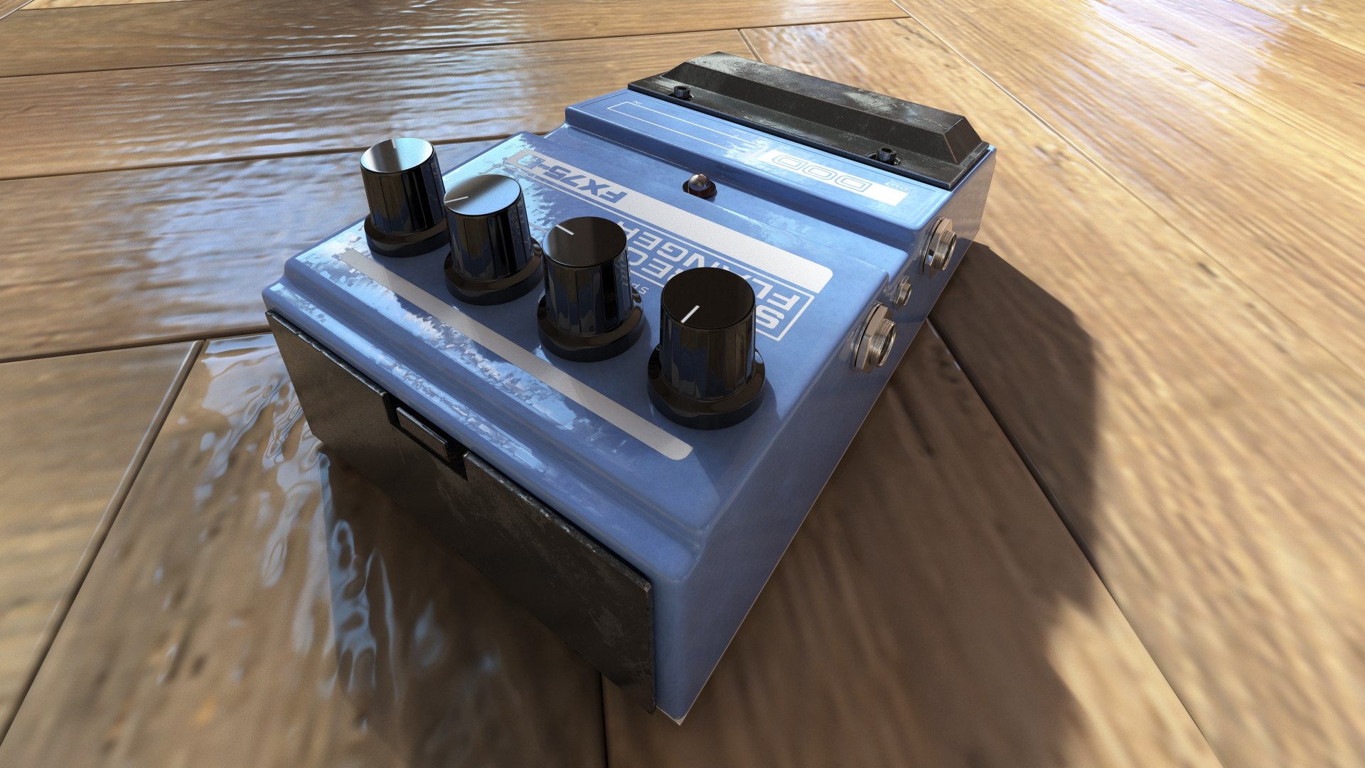 DOD Stereo Flanger Guitar Effect Pedal 3D model - TurboSquid 1777400