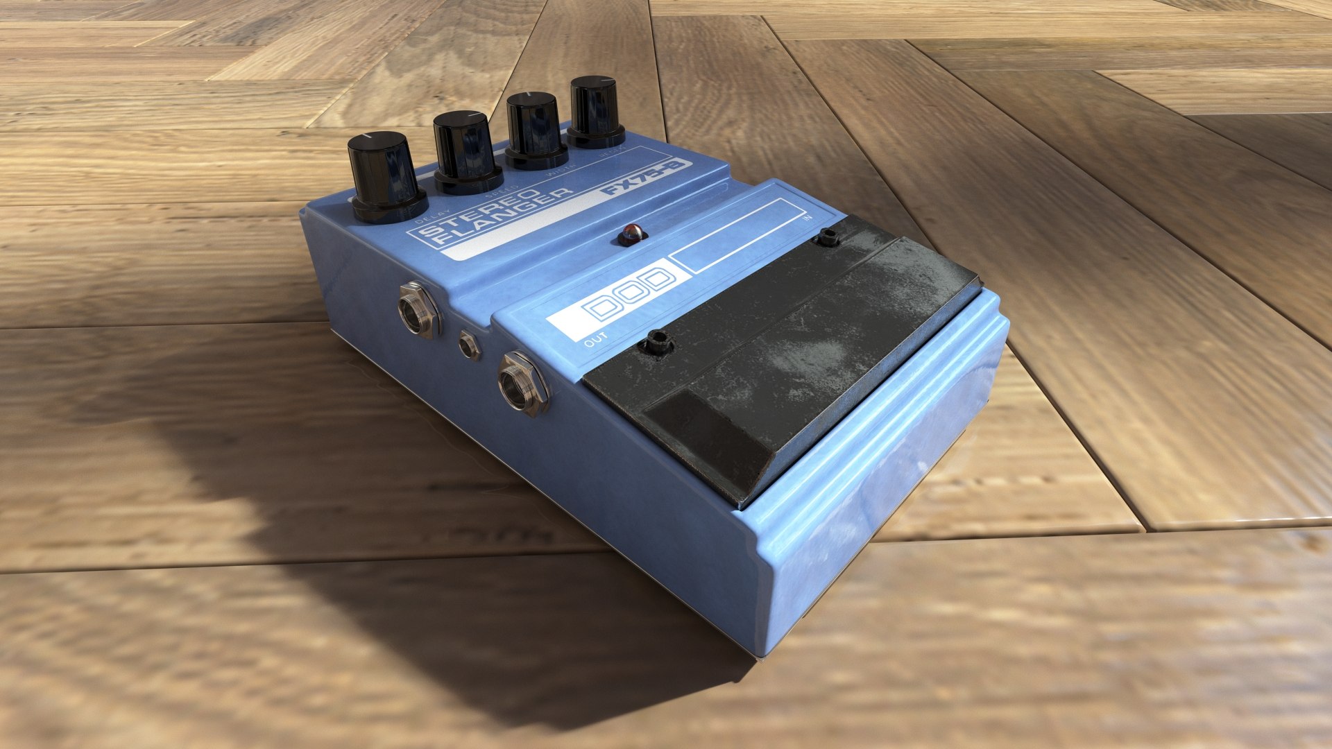DOD Stereo Flanger Guitar Effect Pedal 3D model - TurboSquid 1777400