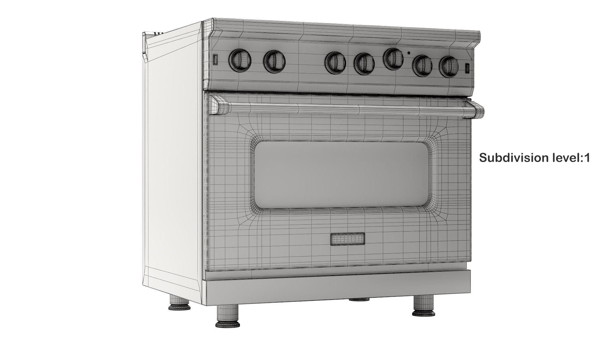 Viking 36 VGIC5362 Open Burner Gas Range Model - TurboSquid 2125864