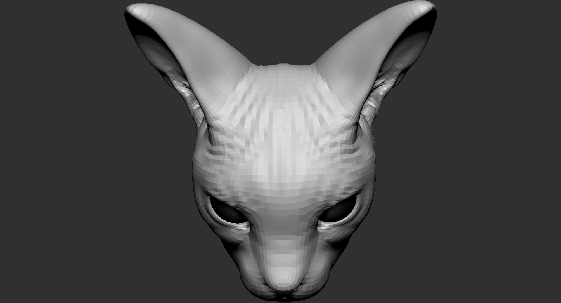 Sphynx Cat Head Base Mesh 3D - TurboSquid 1427330