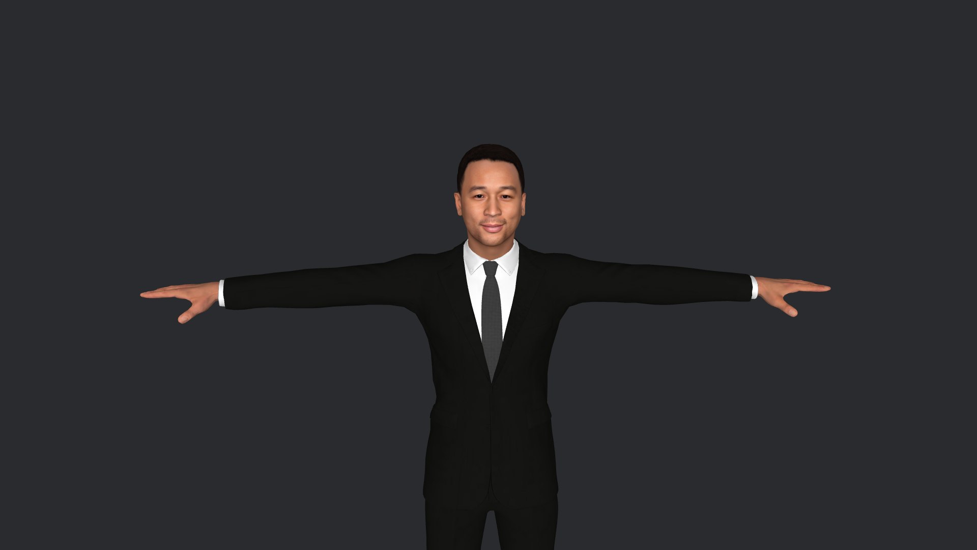 3D John Legend Hyper Realistic Full Body Fully Rigged Character Model ...