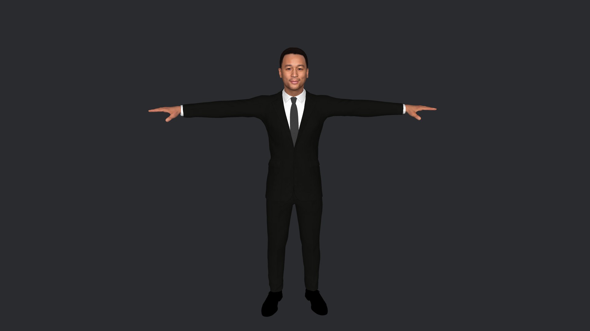 3D John Legend Hyper Realistic Full Body Fully Rigged Character Model ...