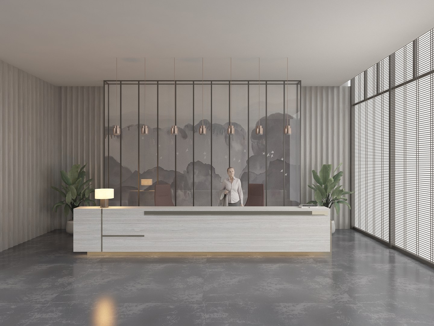 Reception Desk - 0253D模型 - TurboSquid 1991043