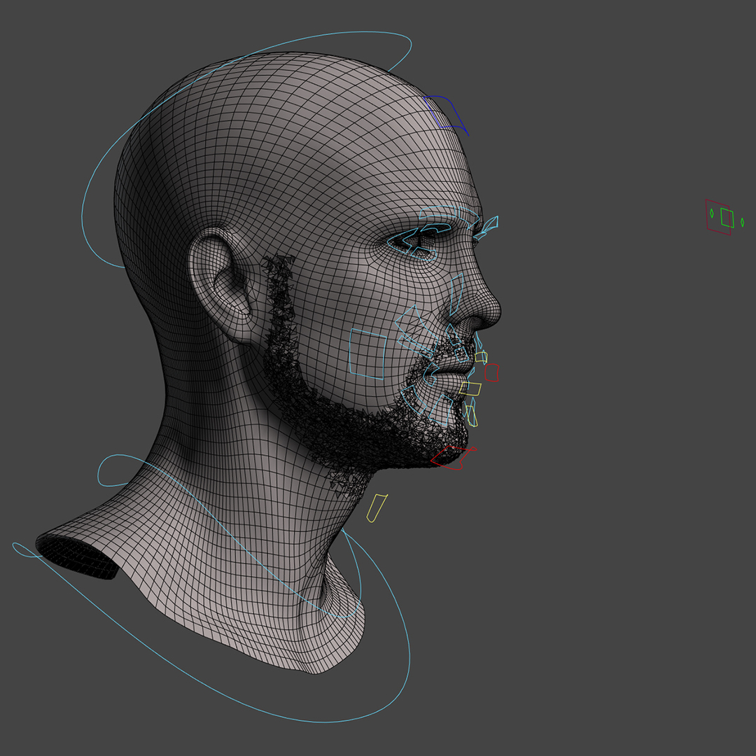 3d model of rig based facs