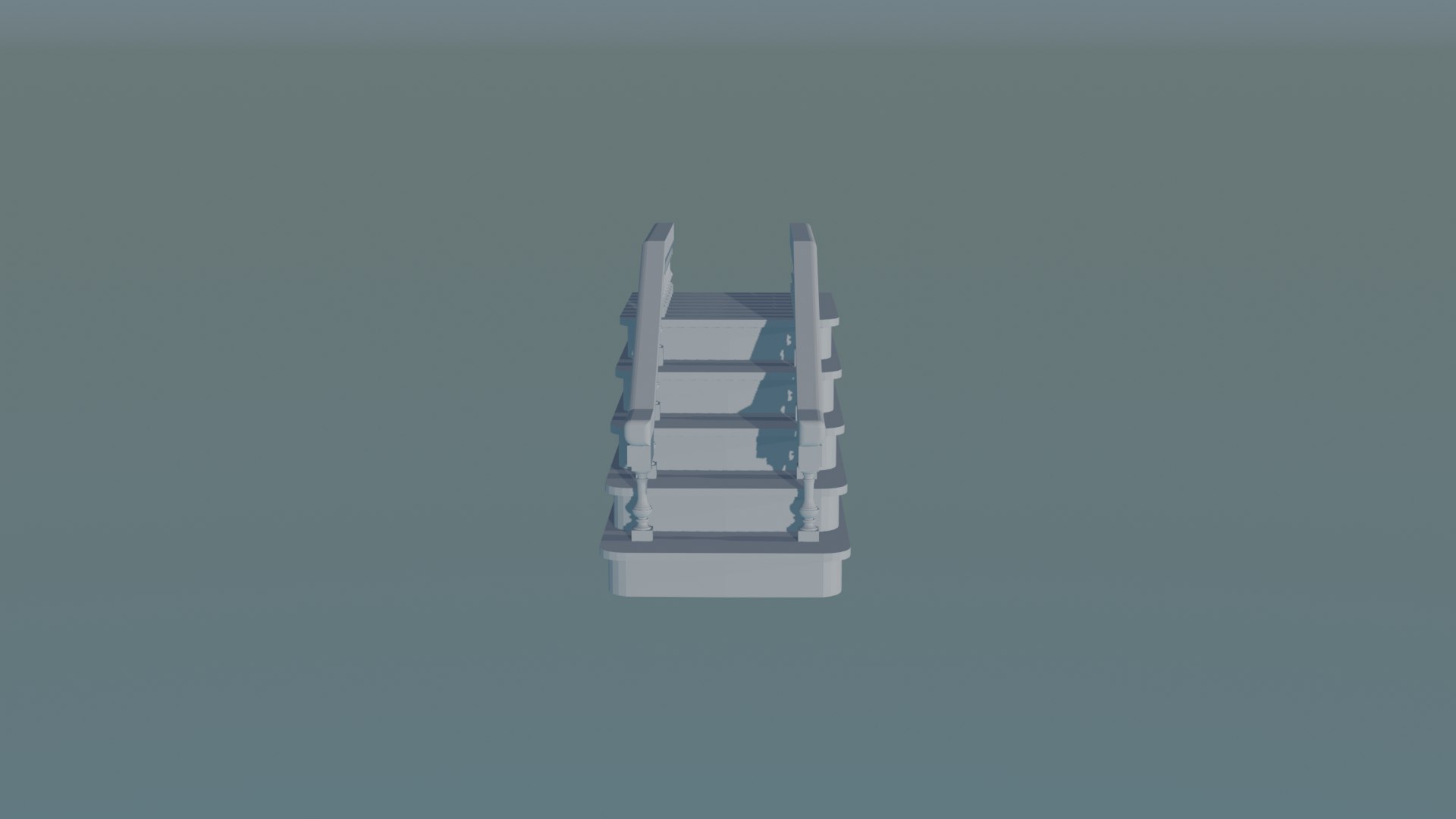 3D Staircase STL Model For Printing And Architectural Projects Model ...
