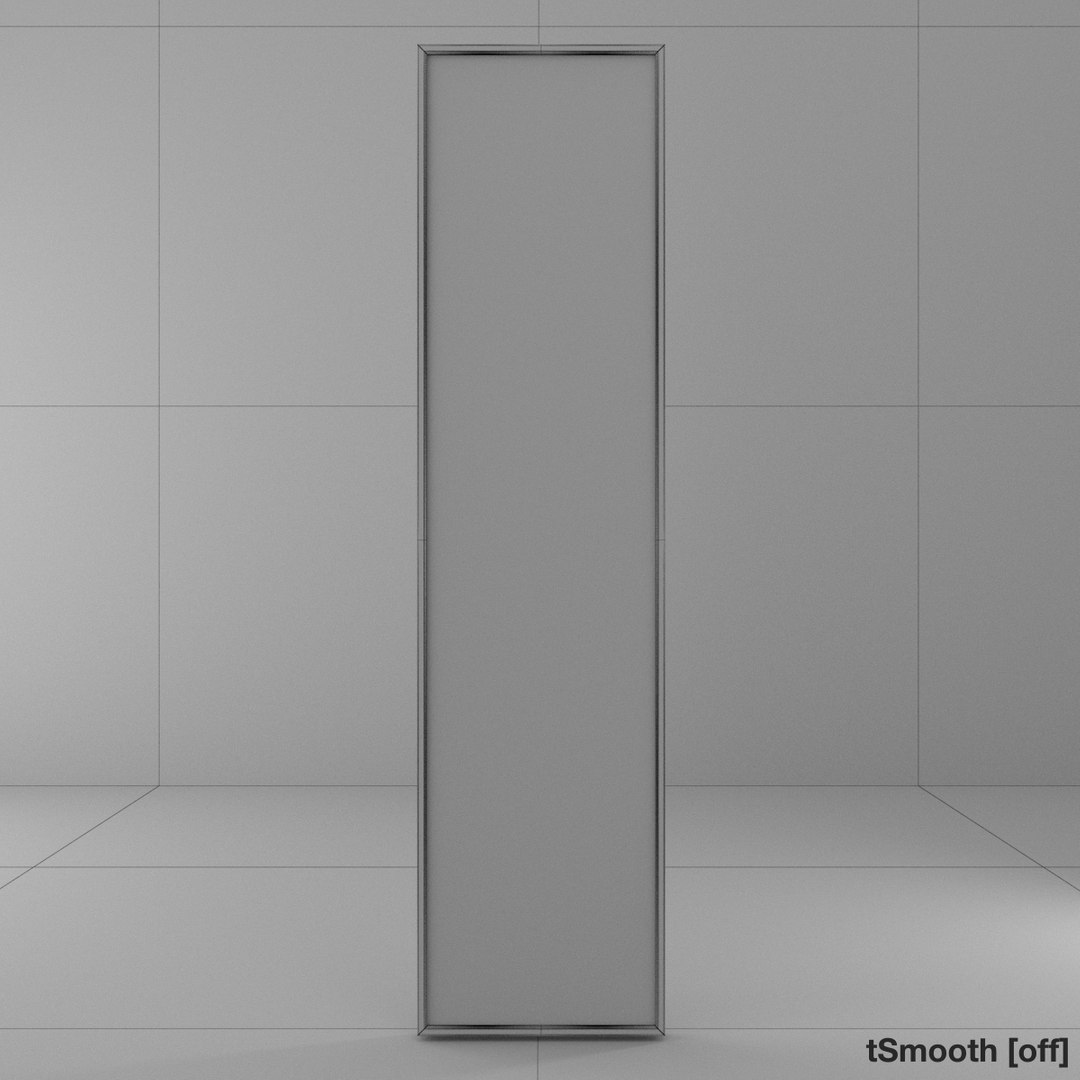 hinged wall mirror 3d max