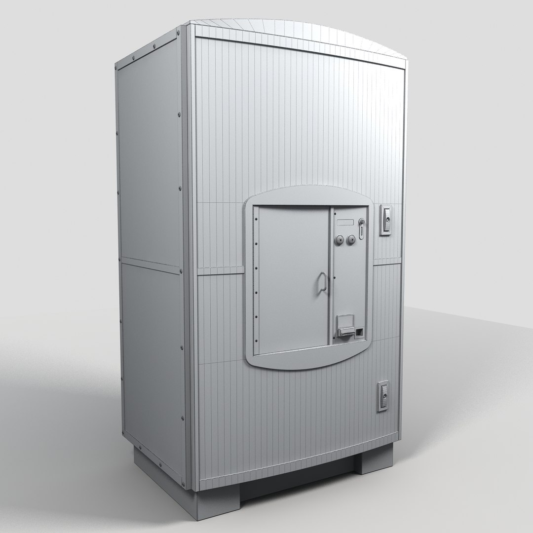 Water Vending Machine 3d Model