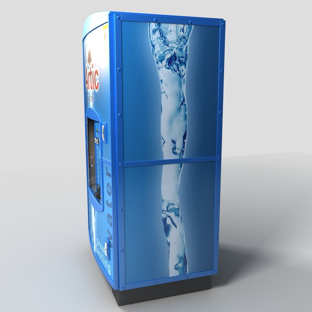 Water Vending Machine 3d Model