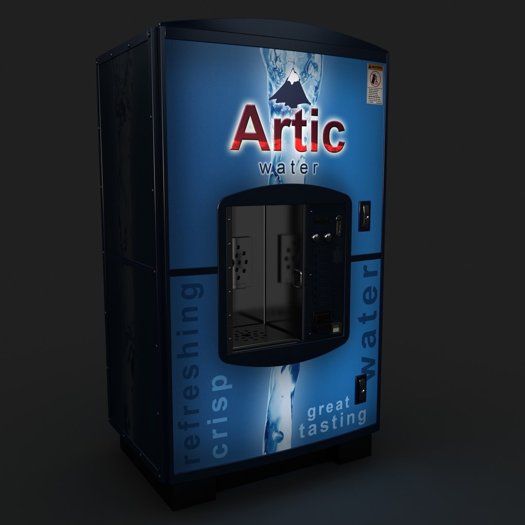 Water Vending Machine 3d Model