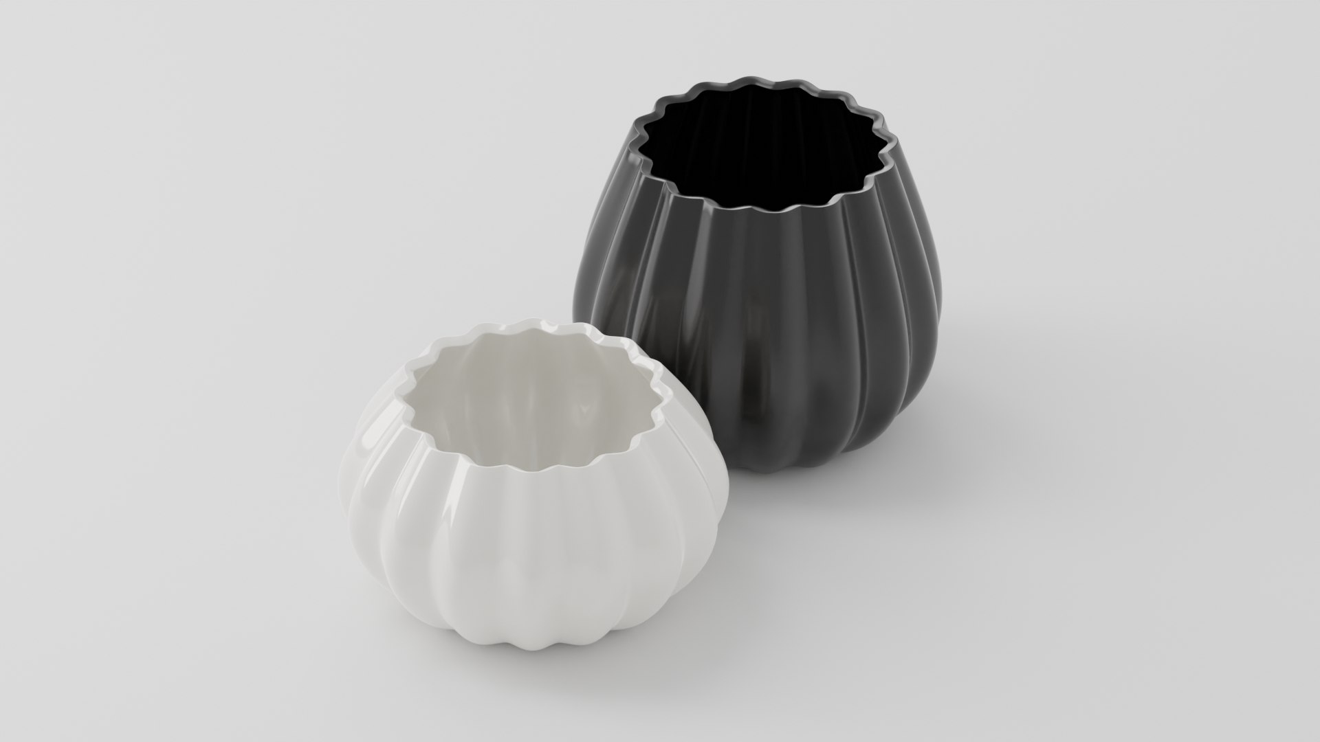 Realistic Modern Vase With Two Colors 3D Model - TurboSquid 2216003