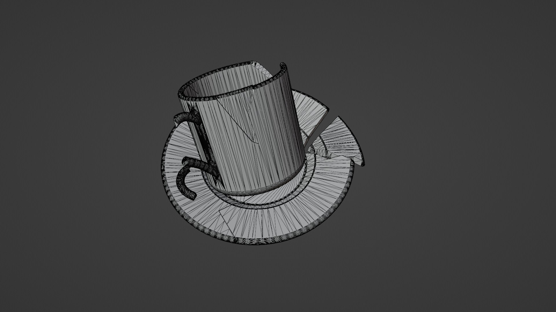3D Broken Coffee Cup - TurboSquid 2049695