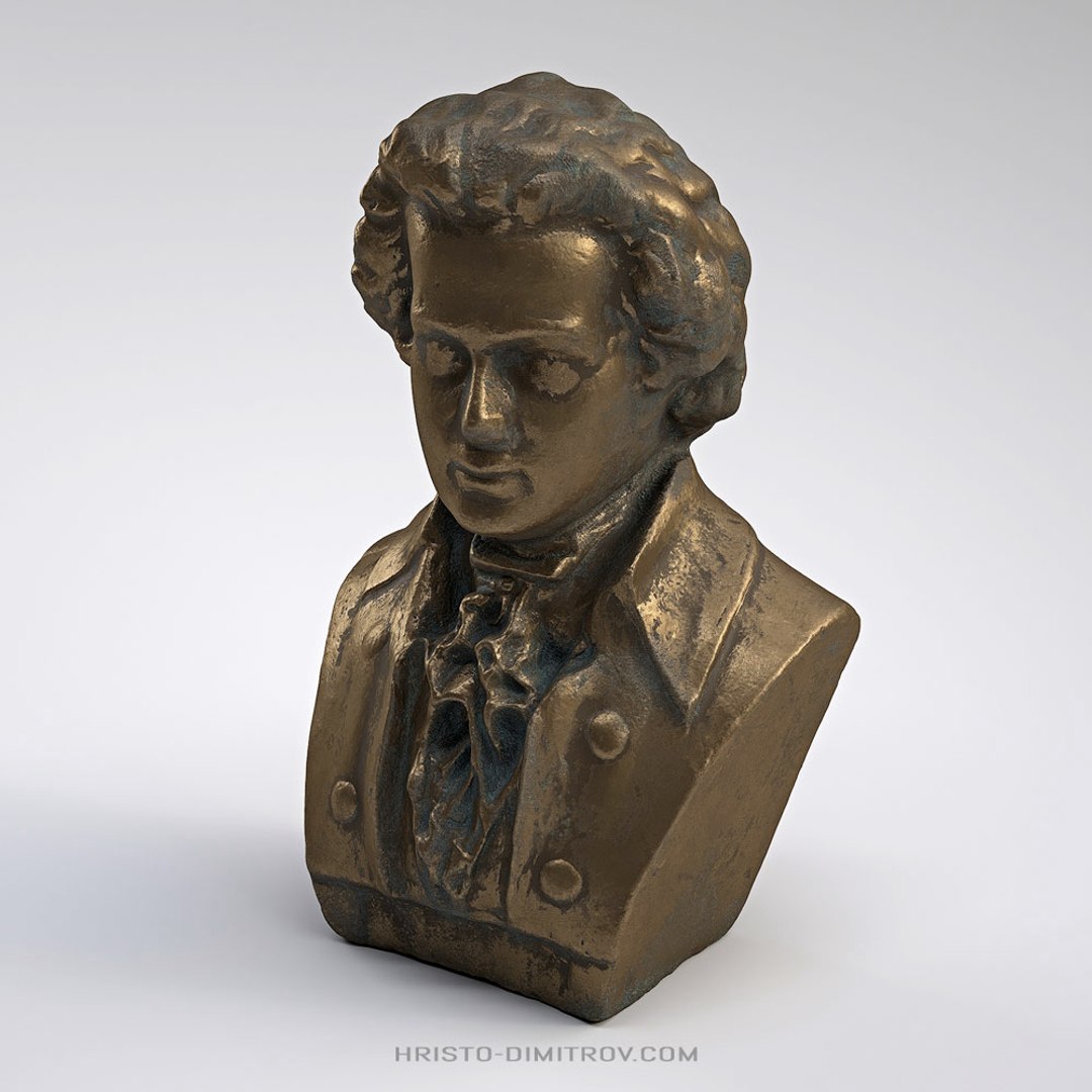 3D Scanned Mozart - TurboSquid 1247475