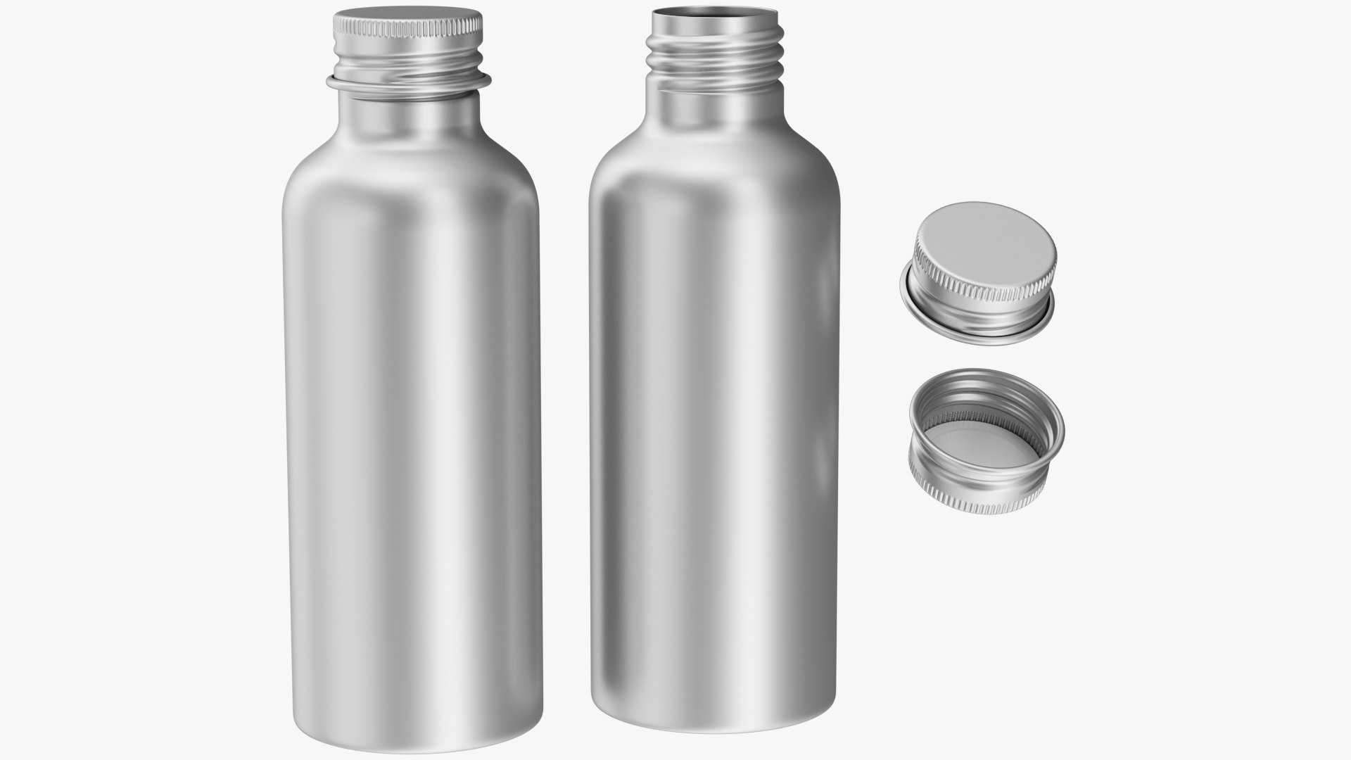 3D Model 150ml Aluminium Bottle Cap - TurboSquid 1504828