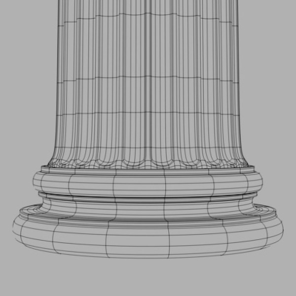 Ionic Column Corner Obj