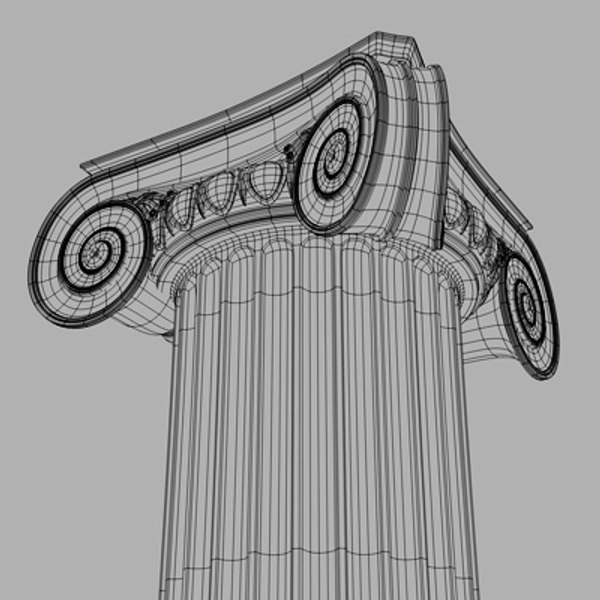 ionic column corner obj